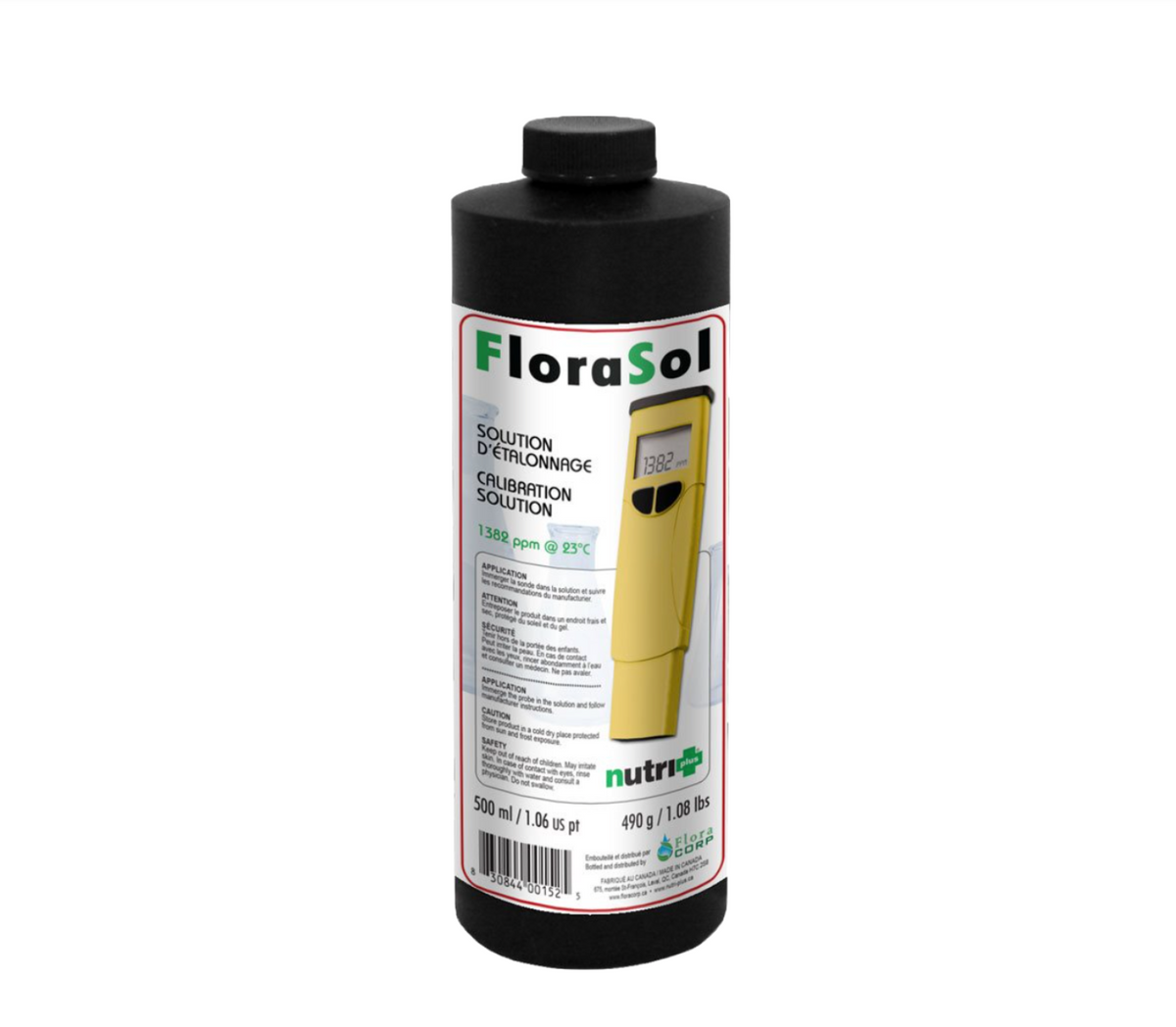 Nutri+ Florasol Calibration Solution TDS 1382 PPM 500ml – HYDROTECH ...