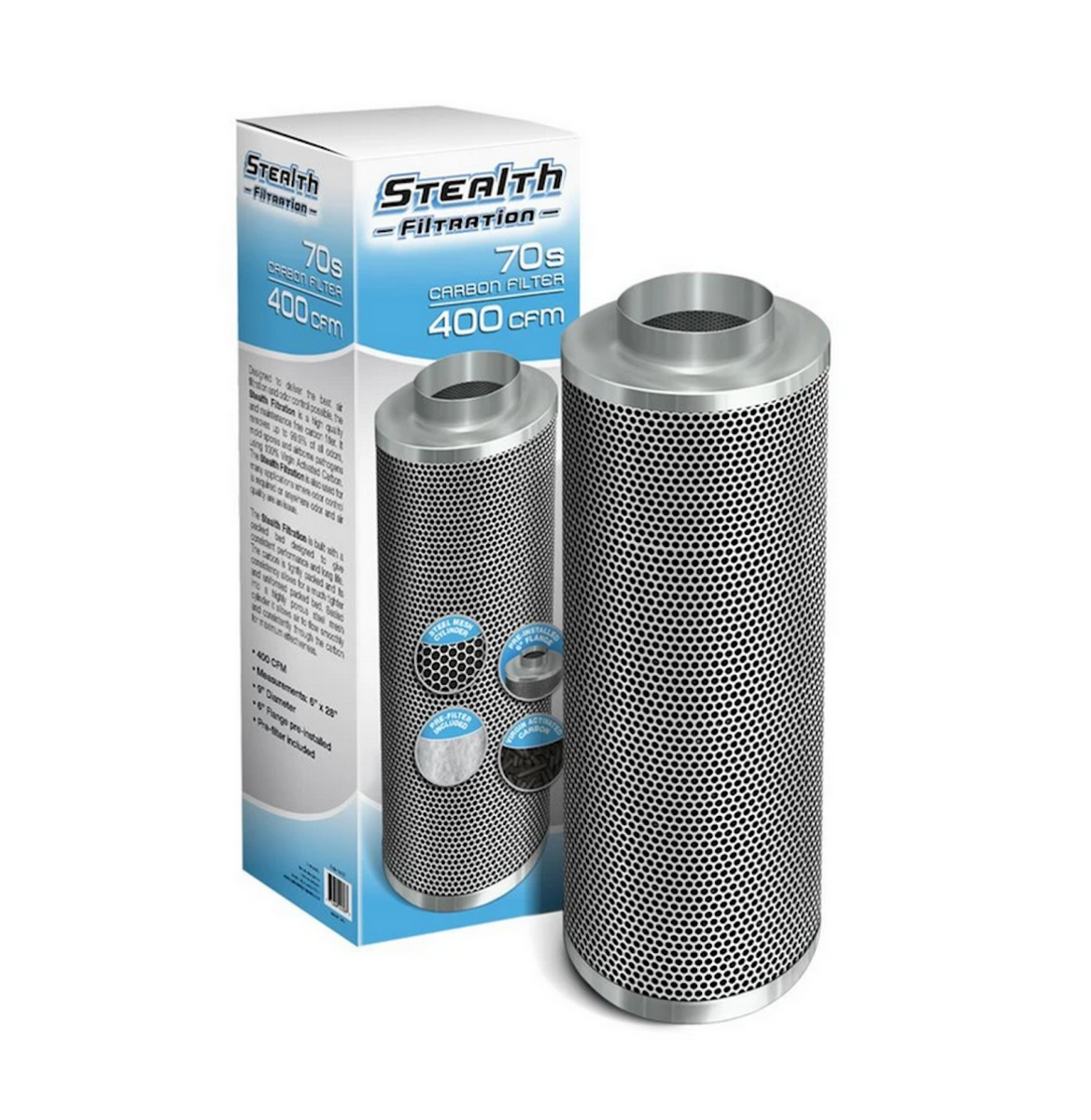 Stealth Filtration Carbon Filter 70s – HYDROTECH HYDROPONICS